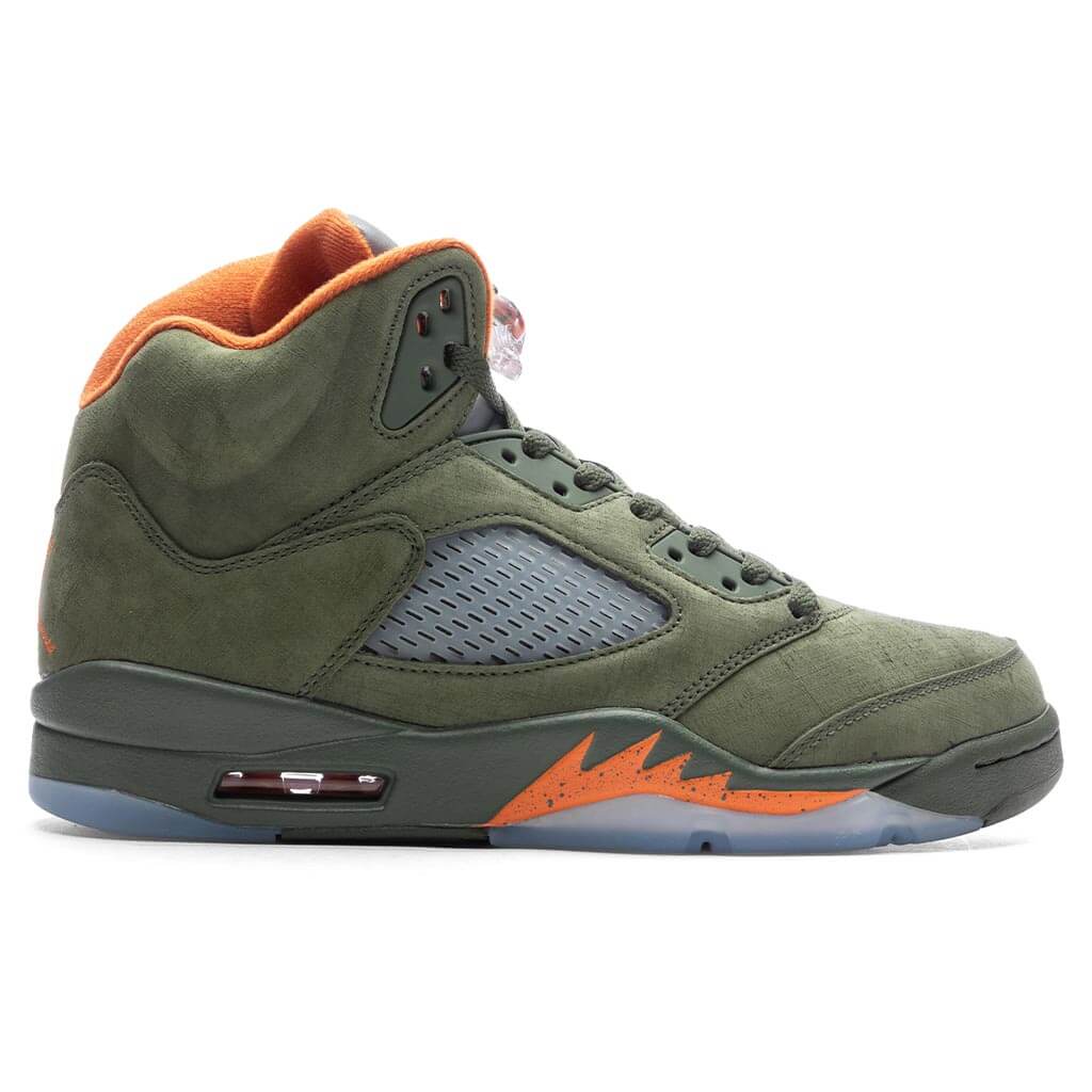 Air Jordan 5 Retro 'Olive' - Army Olive/Solar Orange – Feature