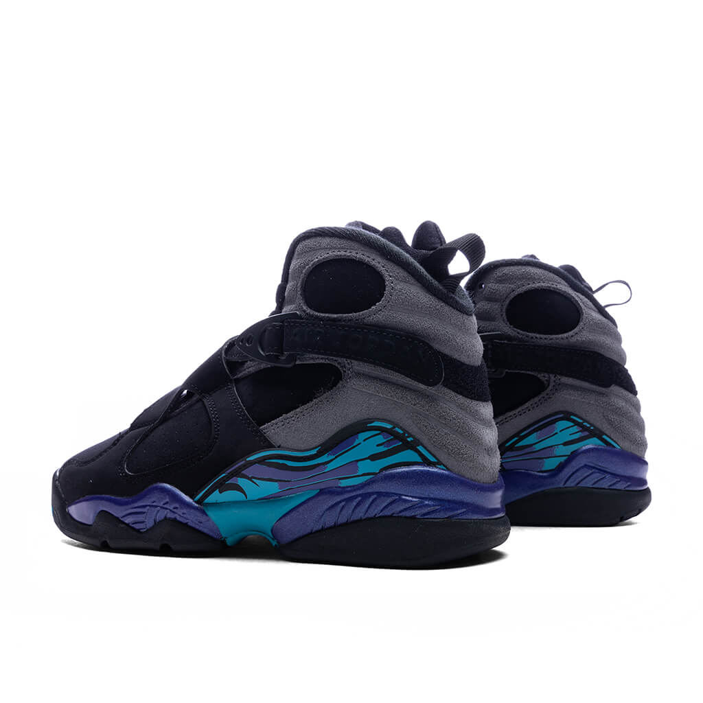 Air Jordan 8 Retro 'Aqua' (GS) - Black/Multi Color – Feature