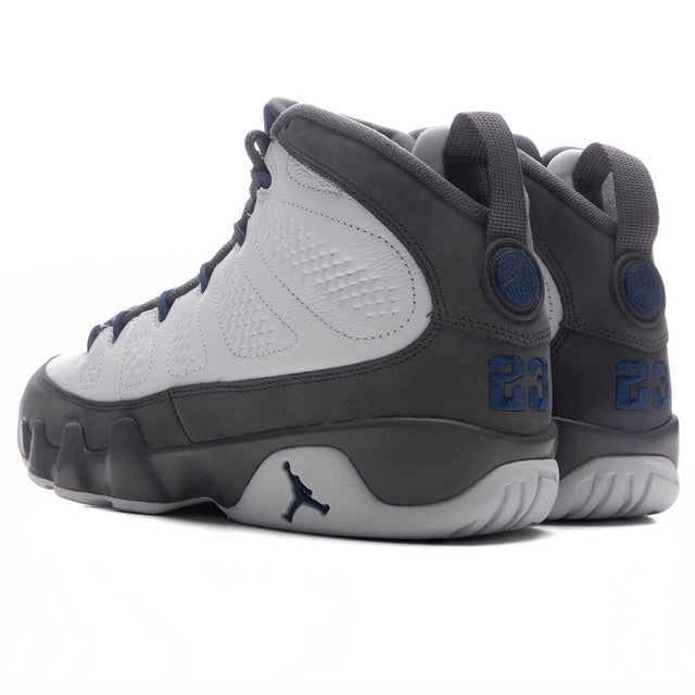 Air Jordan 9 Retro 'Flint Grey' - White/French Blue/Flint Grey – Feature