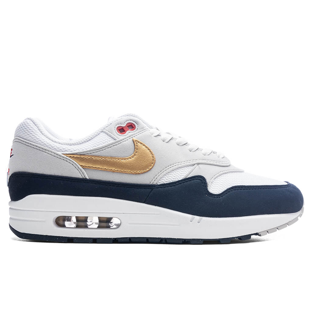Air Max 1 'Olympic' - Obsidian/Metallic Gold/White – Feature