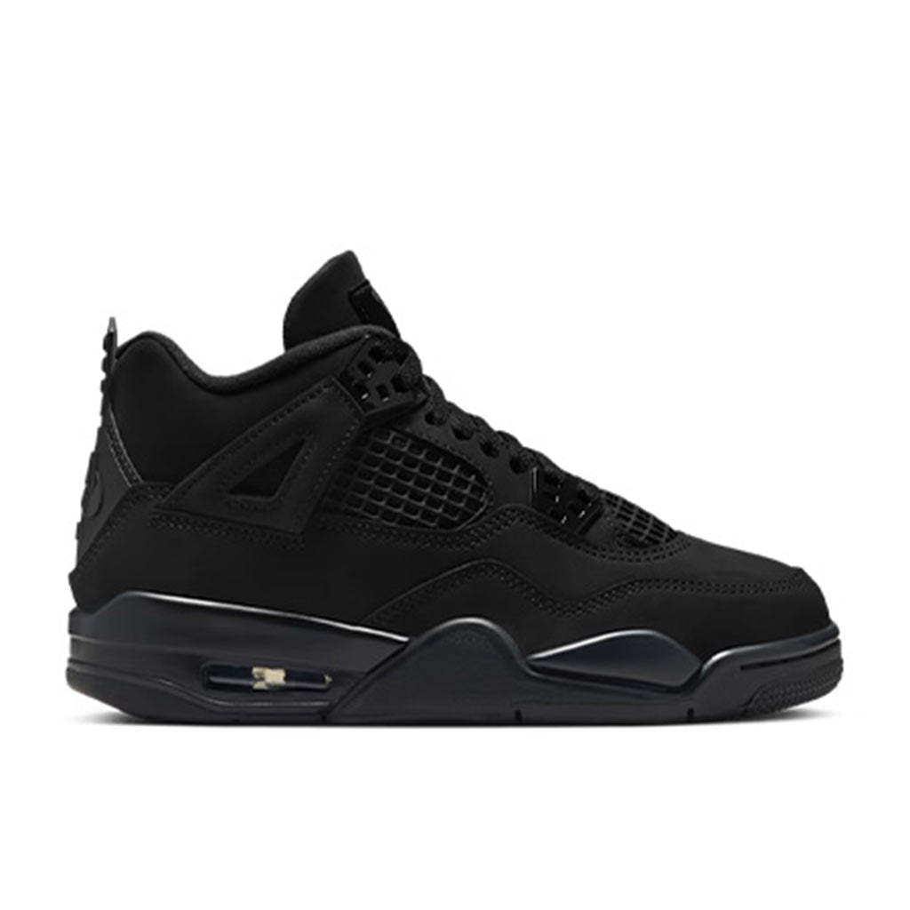 Air Jordan 4 Retro 'Black Cat' (GS) - Black/Light Graphite – Feature