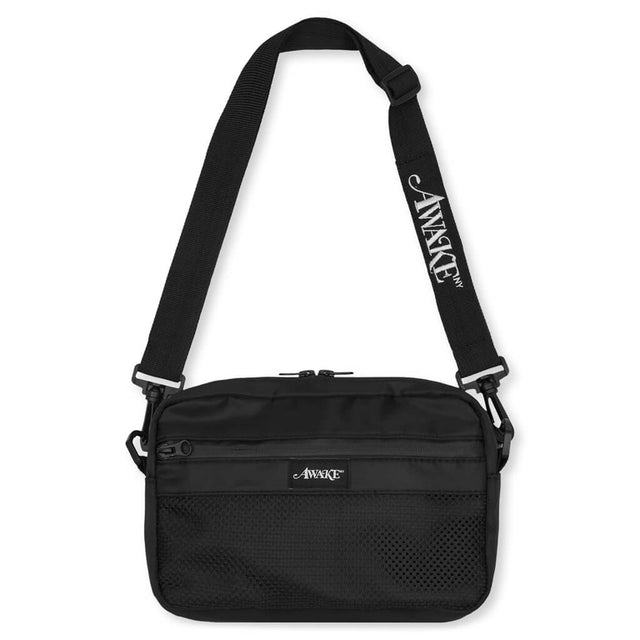 Canvas Logo Messenger Bag - Black – Feature
