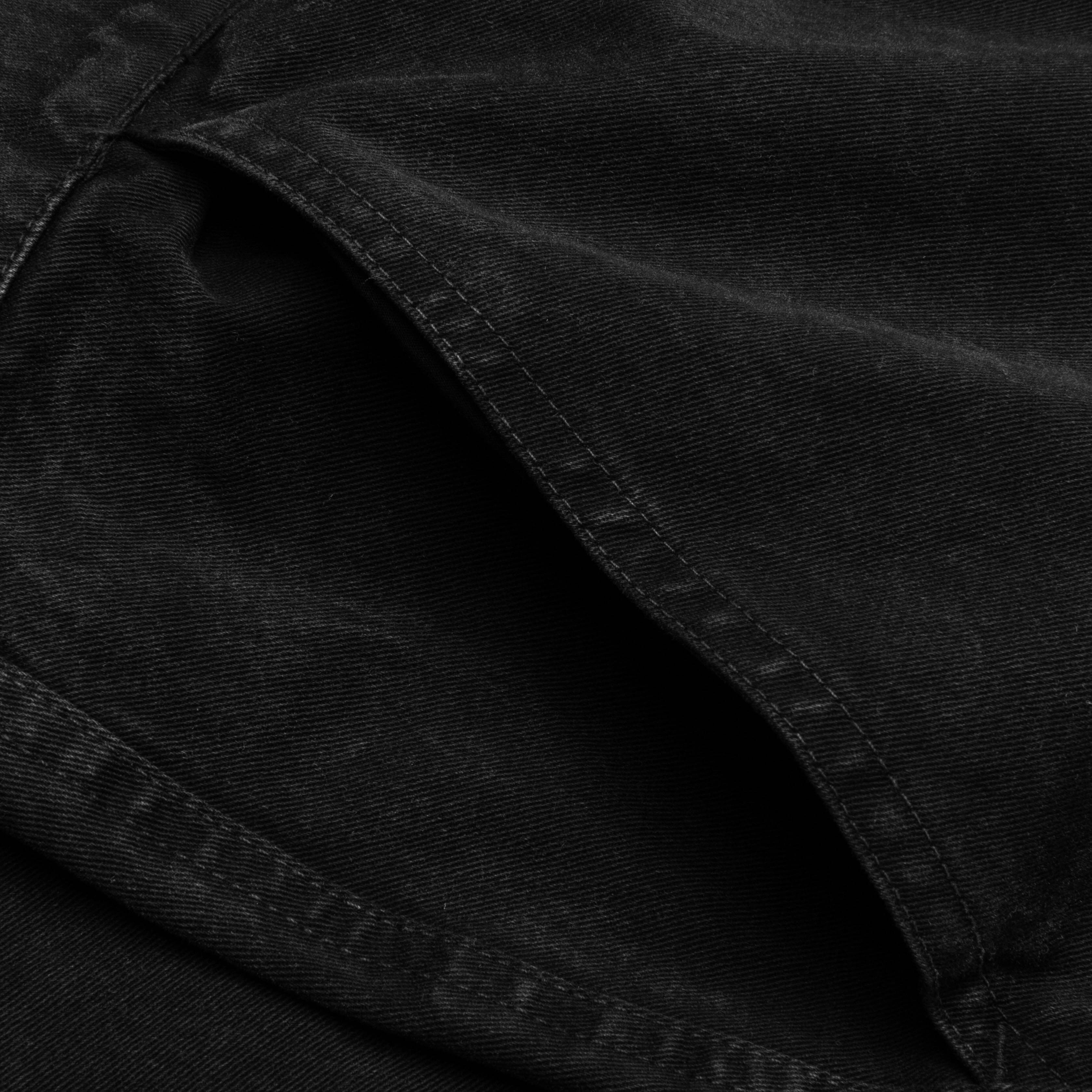 Washed Cotton Work Pant - Black – Feature