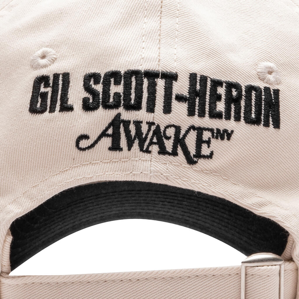 Awake NY x Gil Scott Heron 6 Panel Hat - Ivory/Black – Feature