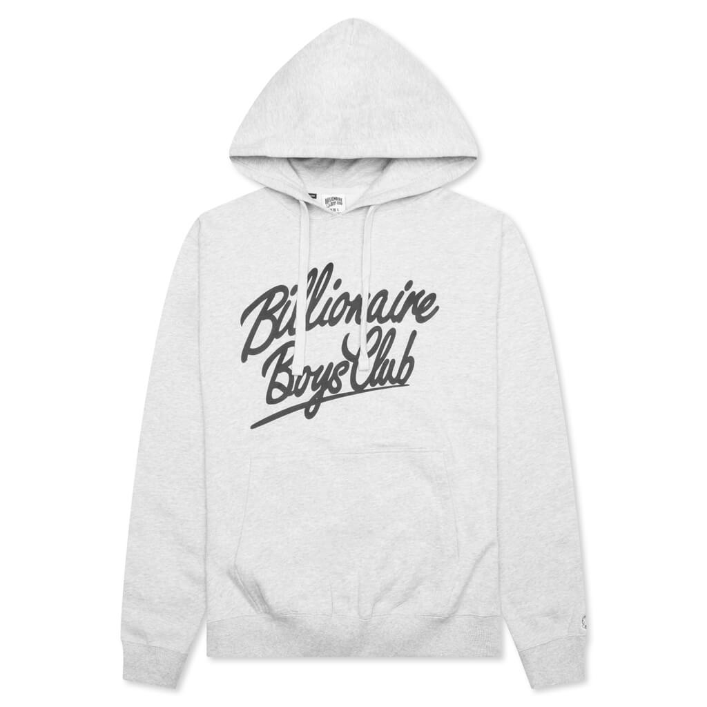 BB Script Hoodie - Heather Grey – Feature