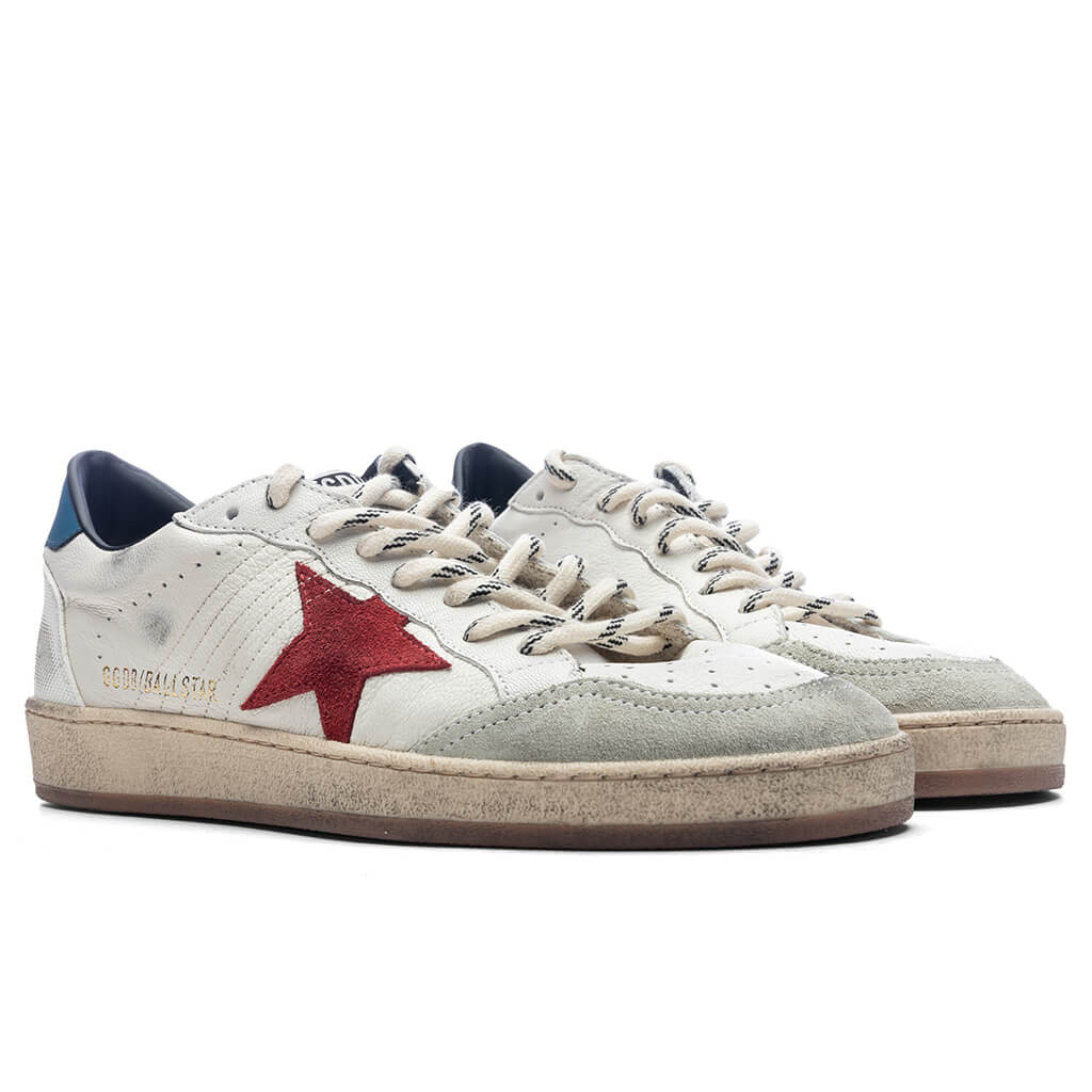 Ball Star Nappa Upper Suede Star - White/Red/Ice – Feature