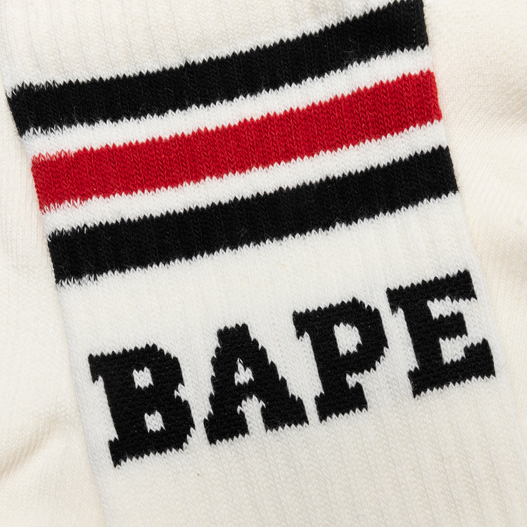Bape Stripe Socks - Black/Red – Feature
