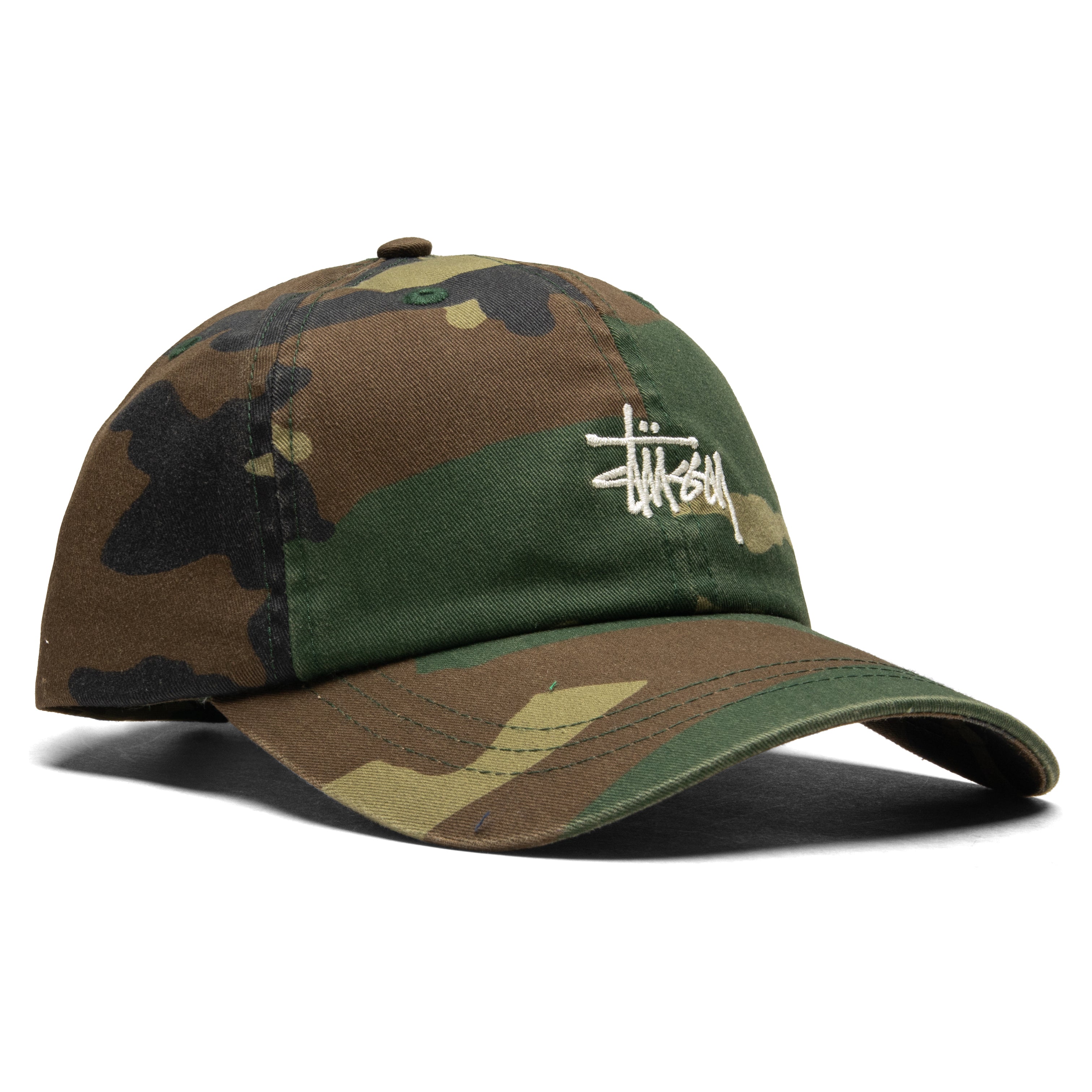 Basic Washed Low Pro Cap - Woodland Camo – Feature