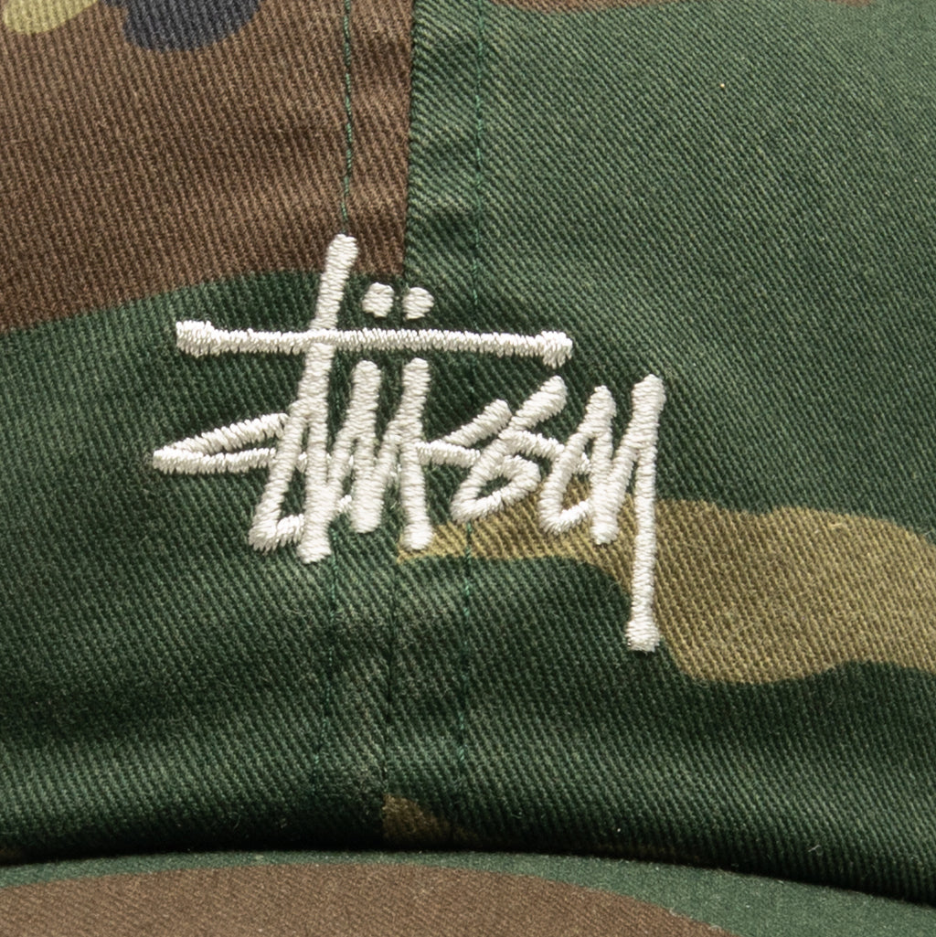 Basic Washed Low Pro Cap - Woodland Camo – Feature