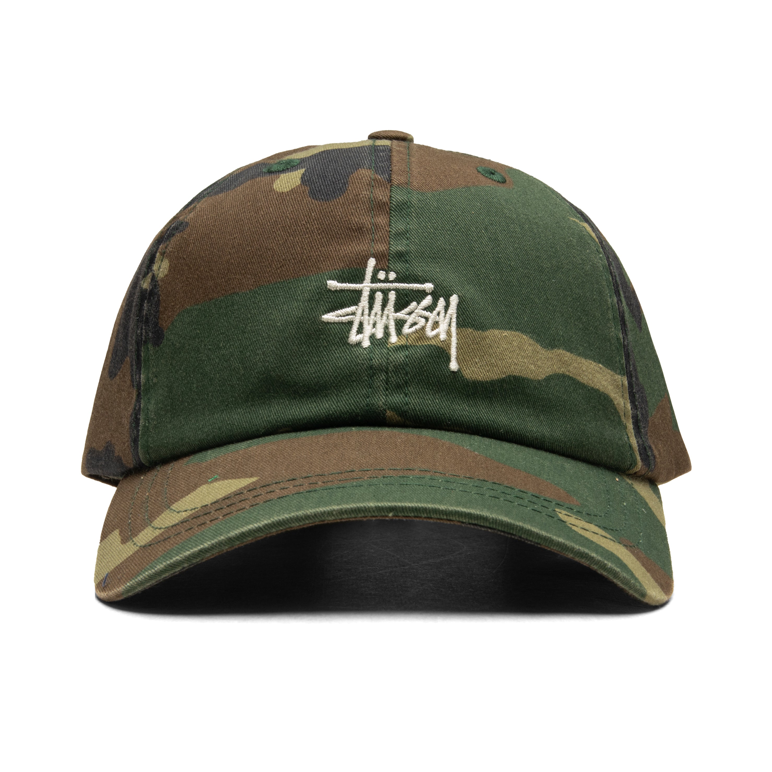 Basic Washed Low Pro Cap - Woodland Camo – Feature