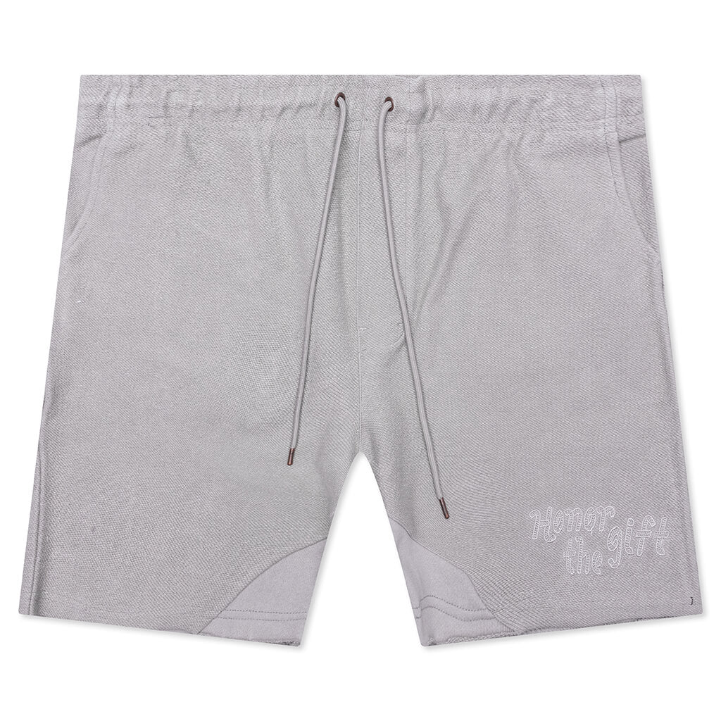 Block Party Reverse Terry Short - Stone – Feature