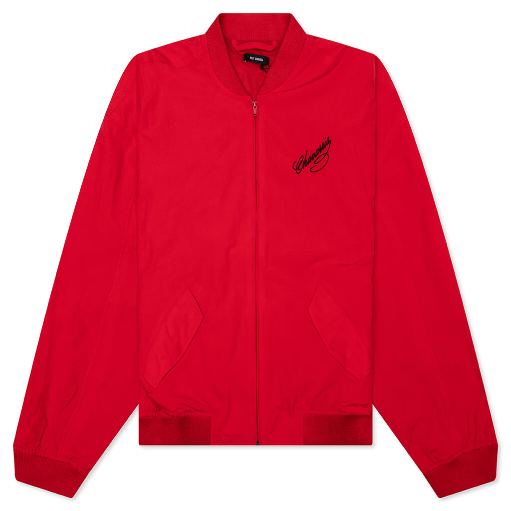 Bomber Track Jacket - Red – Feature