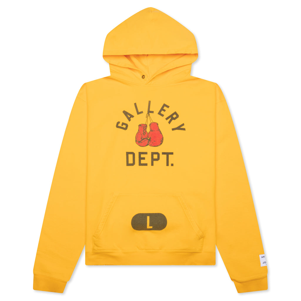 Boxing Merch Hoodie - Gold Yellow – Feature
