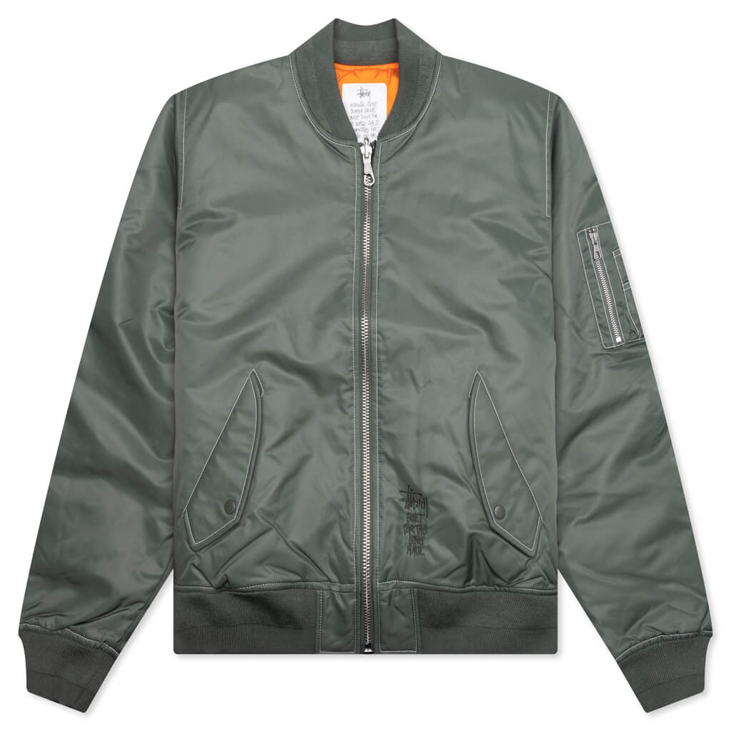 Built Bomber Jacket - Green – Feature