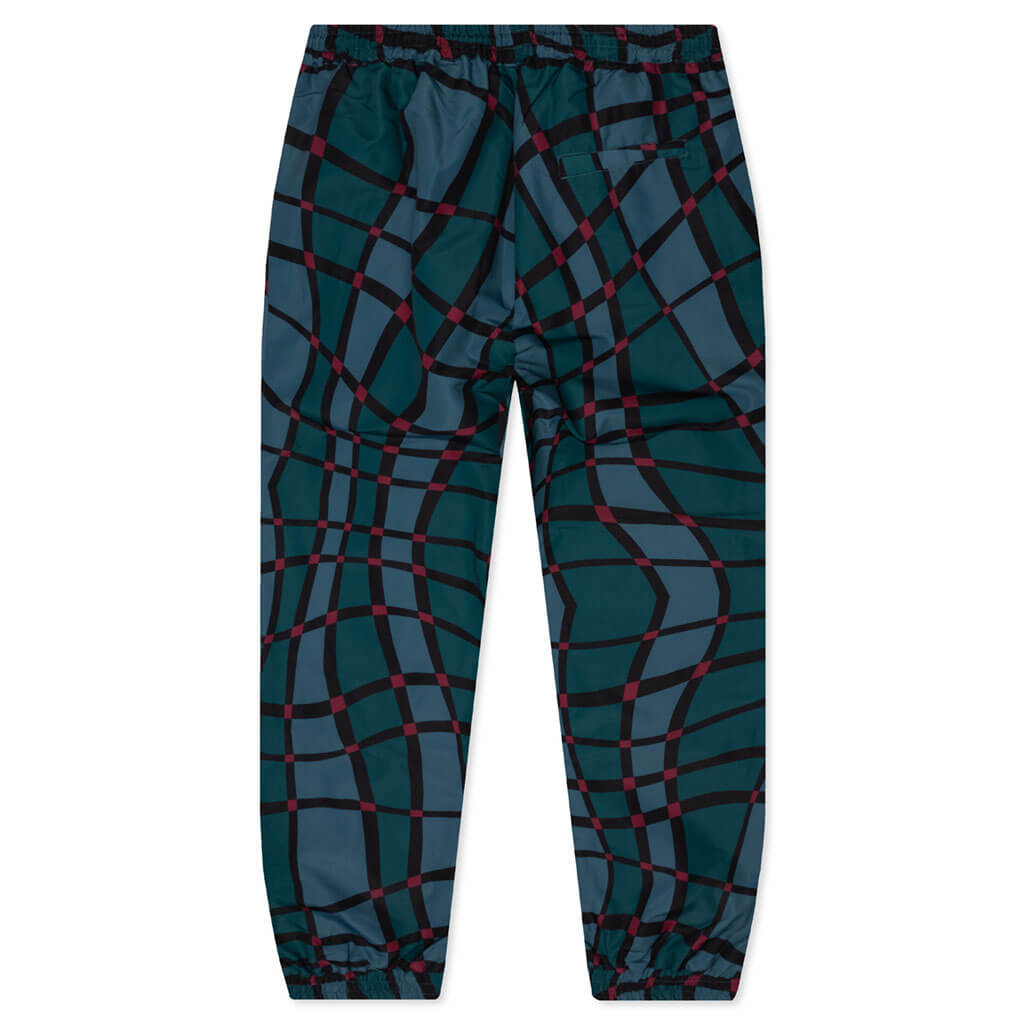 Squared Waves Pattern Track Pants - Multi Check – Feature