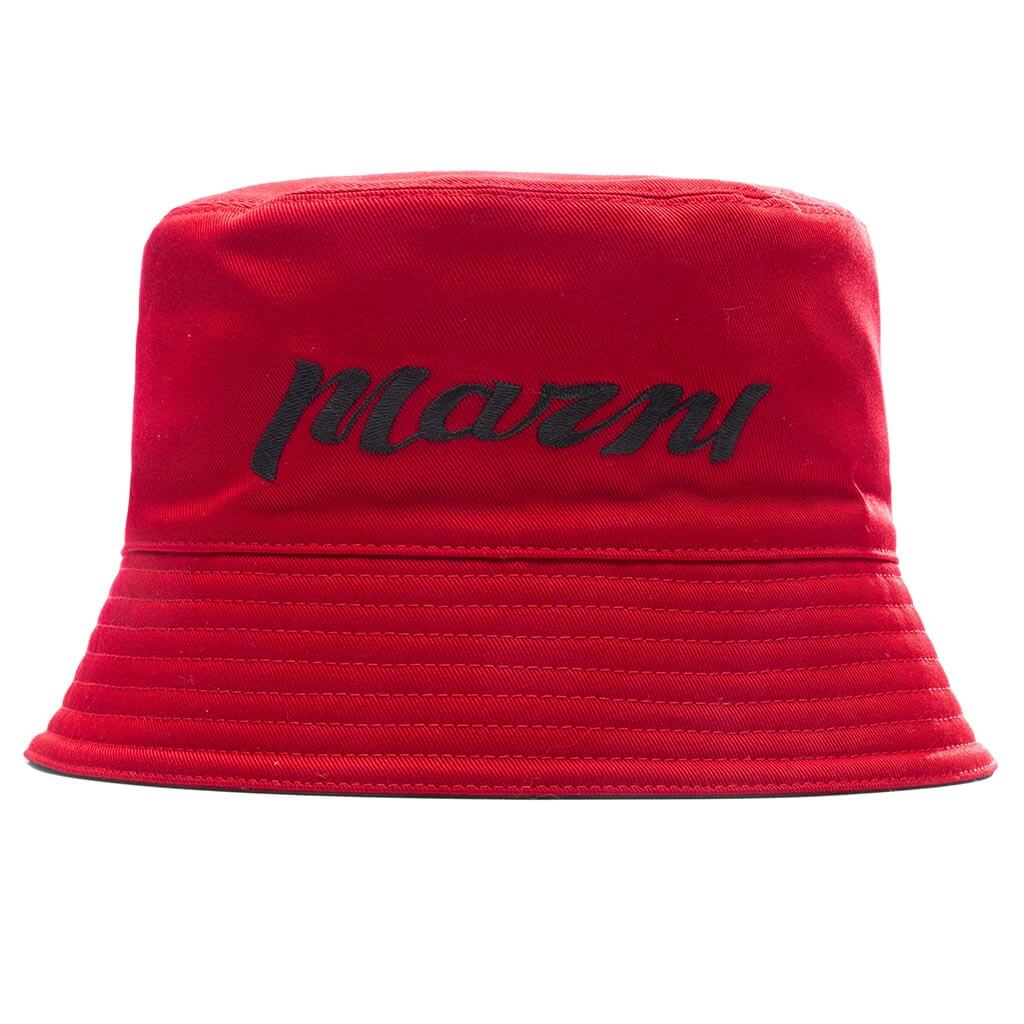 Embroidered Logo Bucket Hat - Chilli – Feature