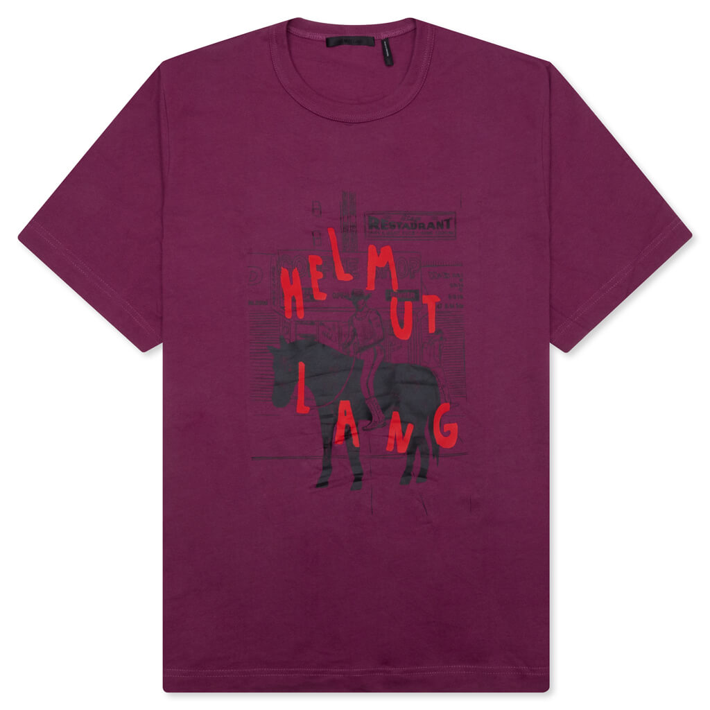 Scribble Logo Tee - Raspberry – Feature