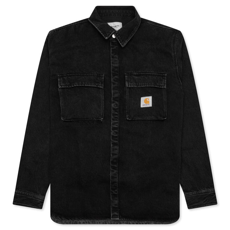 Monterey Shirt Jacket - Black Stone Washed – Feature