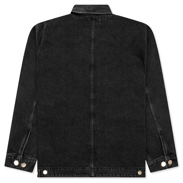 Nash Jacket - Black (Stone Washed) – Feature