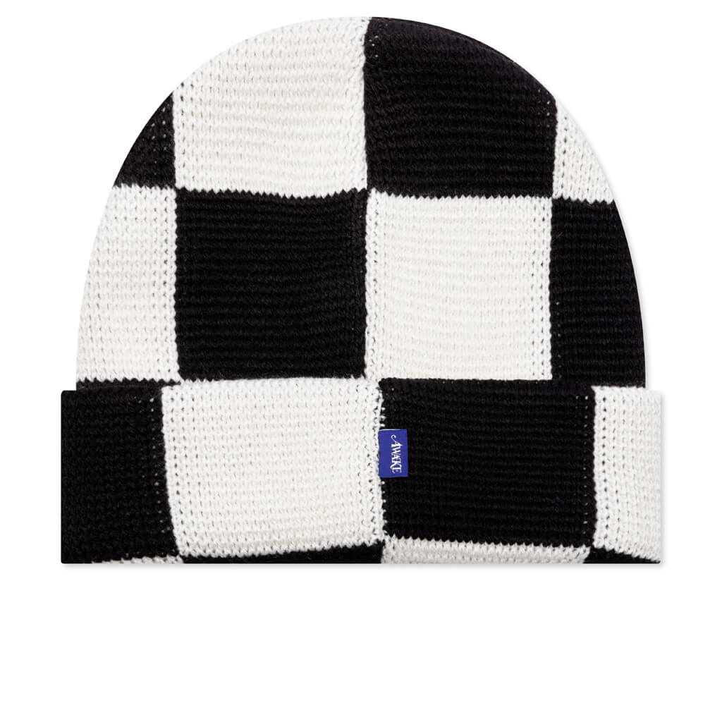 Checkerboard Beanie - Black Multi – Feature