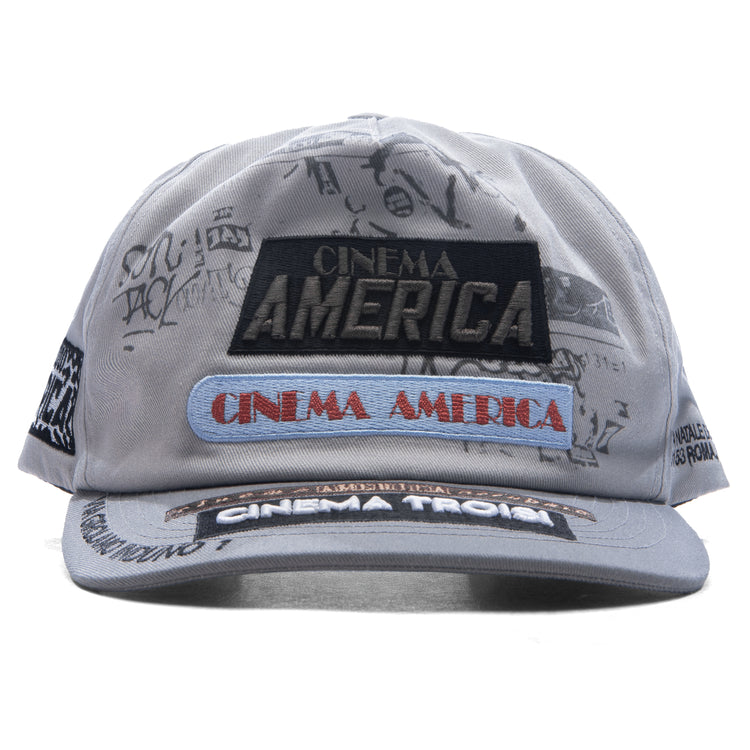 Cinema Troisi 5 Panel Hat - Light Gray – Feature