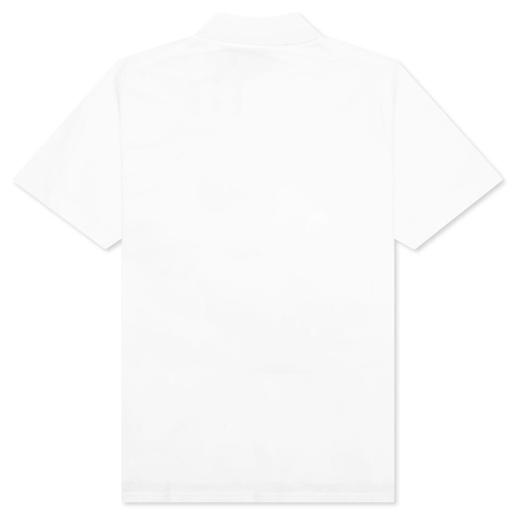 Classic FIt Polo with Logo Emblem Detail - Optic White – Feature