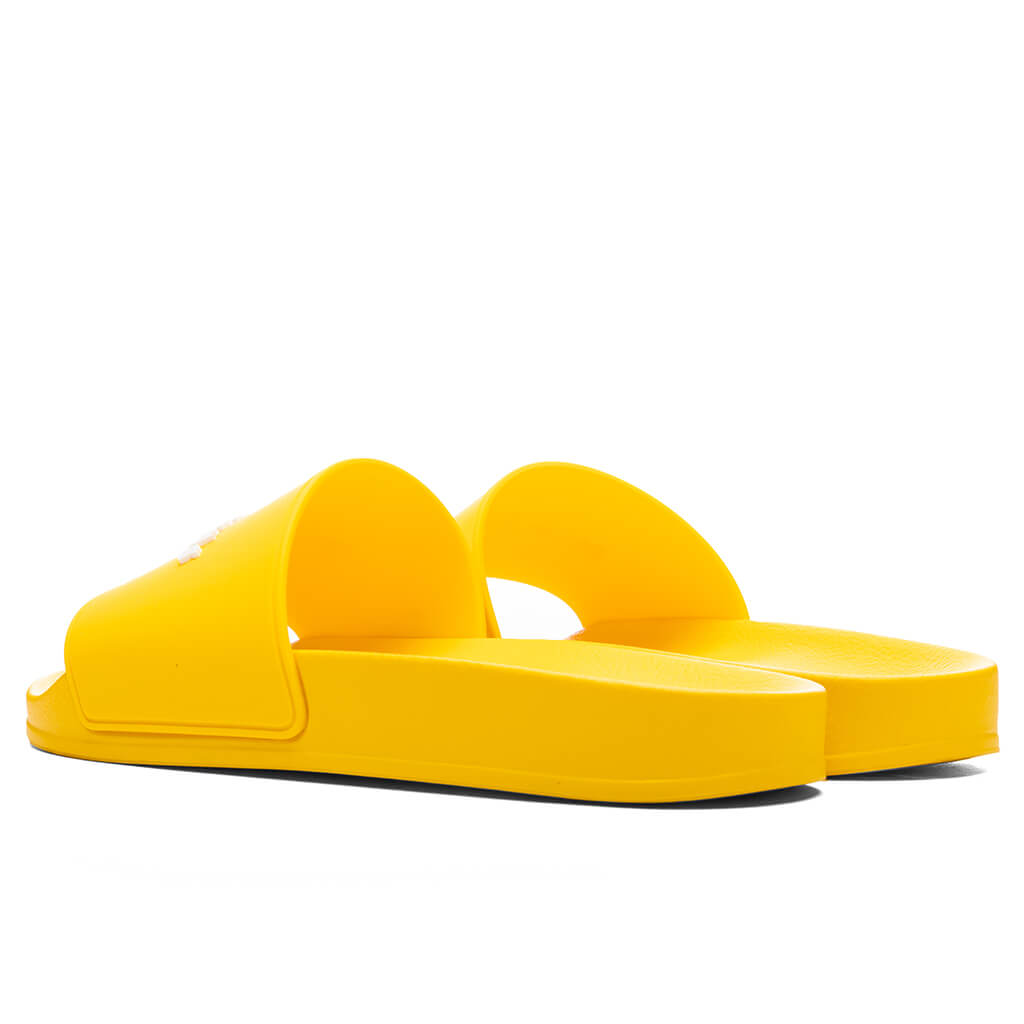 Classic Logo Pool Slider - Yellow Fluorescent – Feature