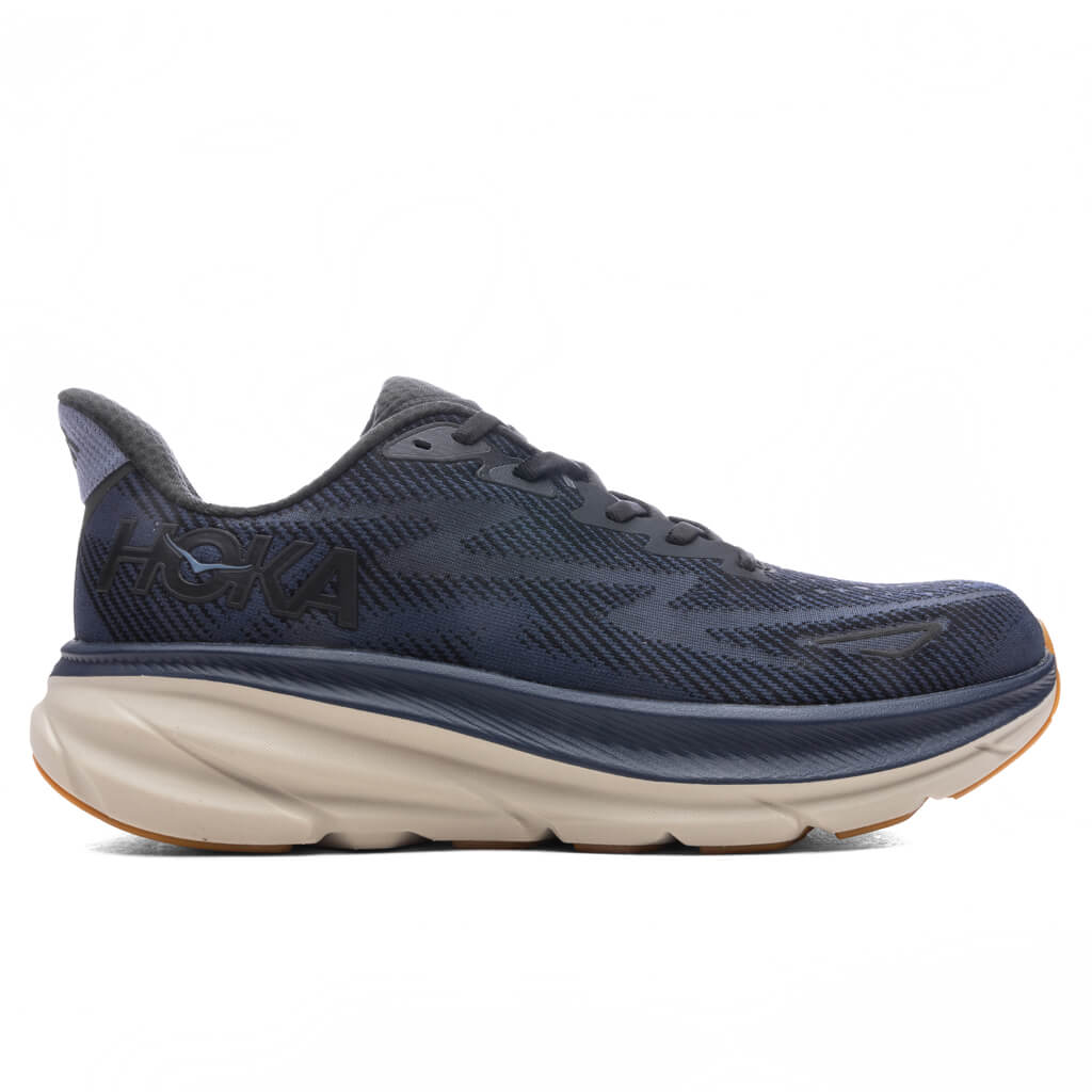 Clifton 9 - Black/Varsity Navy – Feature