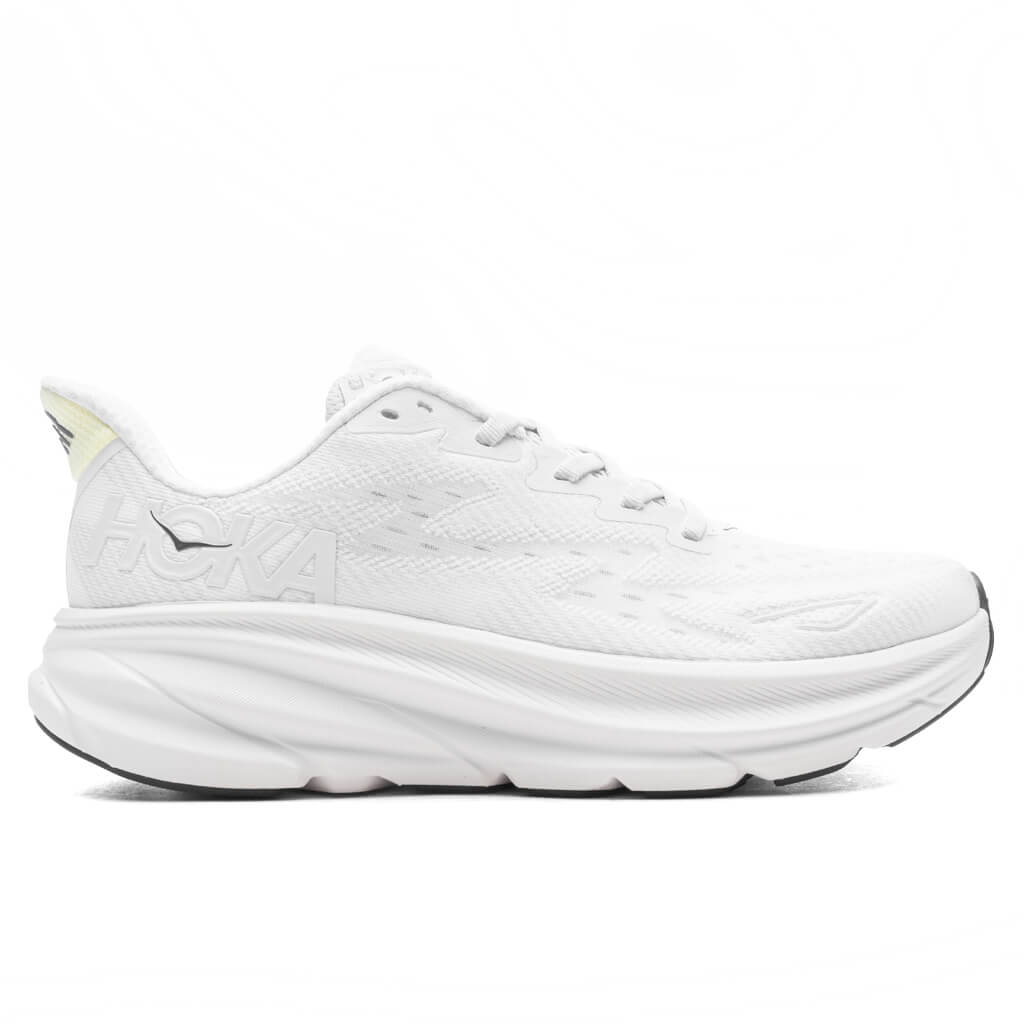 Women's Clifton 9 - Cosmic Grey/White – Feature