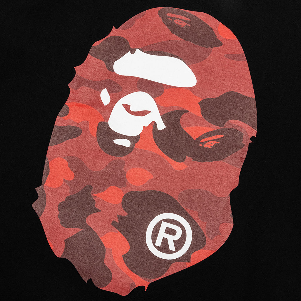 Color Camo Big Ape Head Tee - Black/Red – Feature