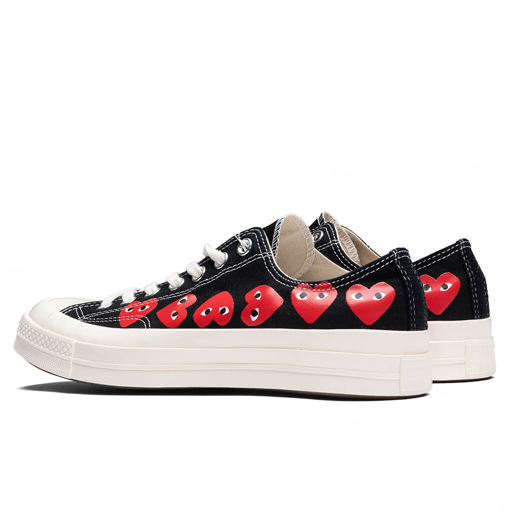Converse x Comme Des Garcons PLAY All Star Chuck '70 Ox Multi Heart ...