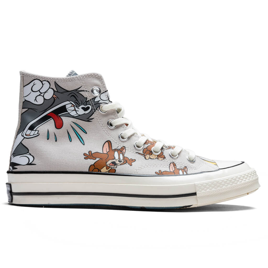 Converse x Tom and Jerry Chuck 70 Hi - Grey/Egret – Feature
