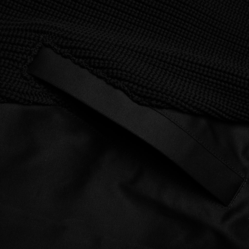 Cotton Chino Mix Pullover - Black – Feature