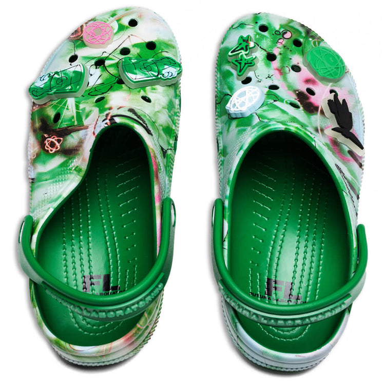 Crocs x The Futura Laboratories Classic Clog - Green Ivy – Feature