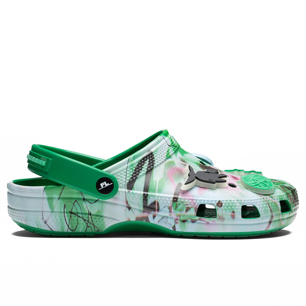 Crocs x The Futura Laboratories Classic Clog - Green Ivy – Feature