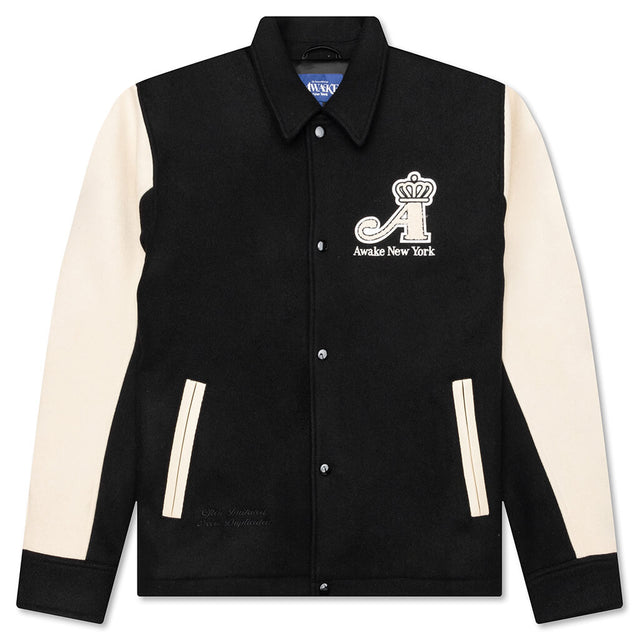 Crown Varsity Jacket - Black – Feature