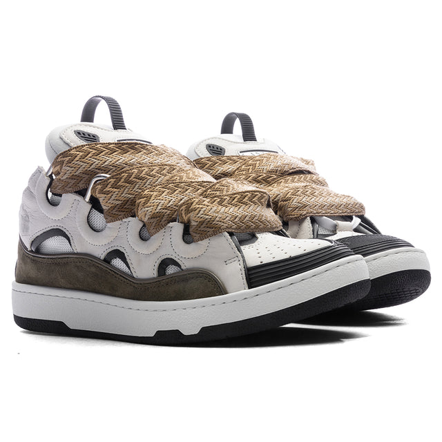 Curb Sneakers - White/Khaki – Feature