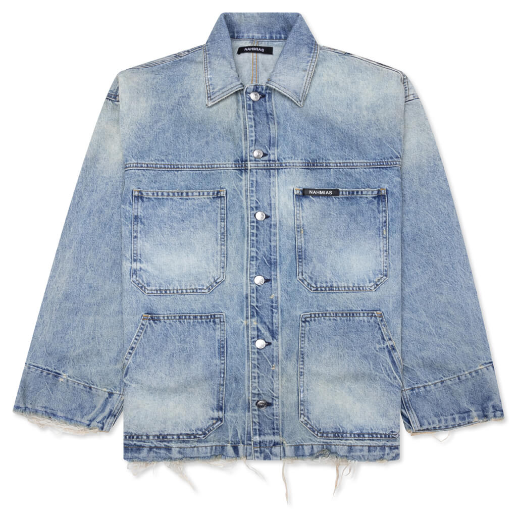 Denim Field Jacket - Light Wash – Feature