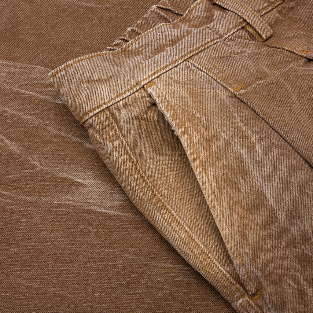 Denim Oversized Cargos - Brown Wash – Feature