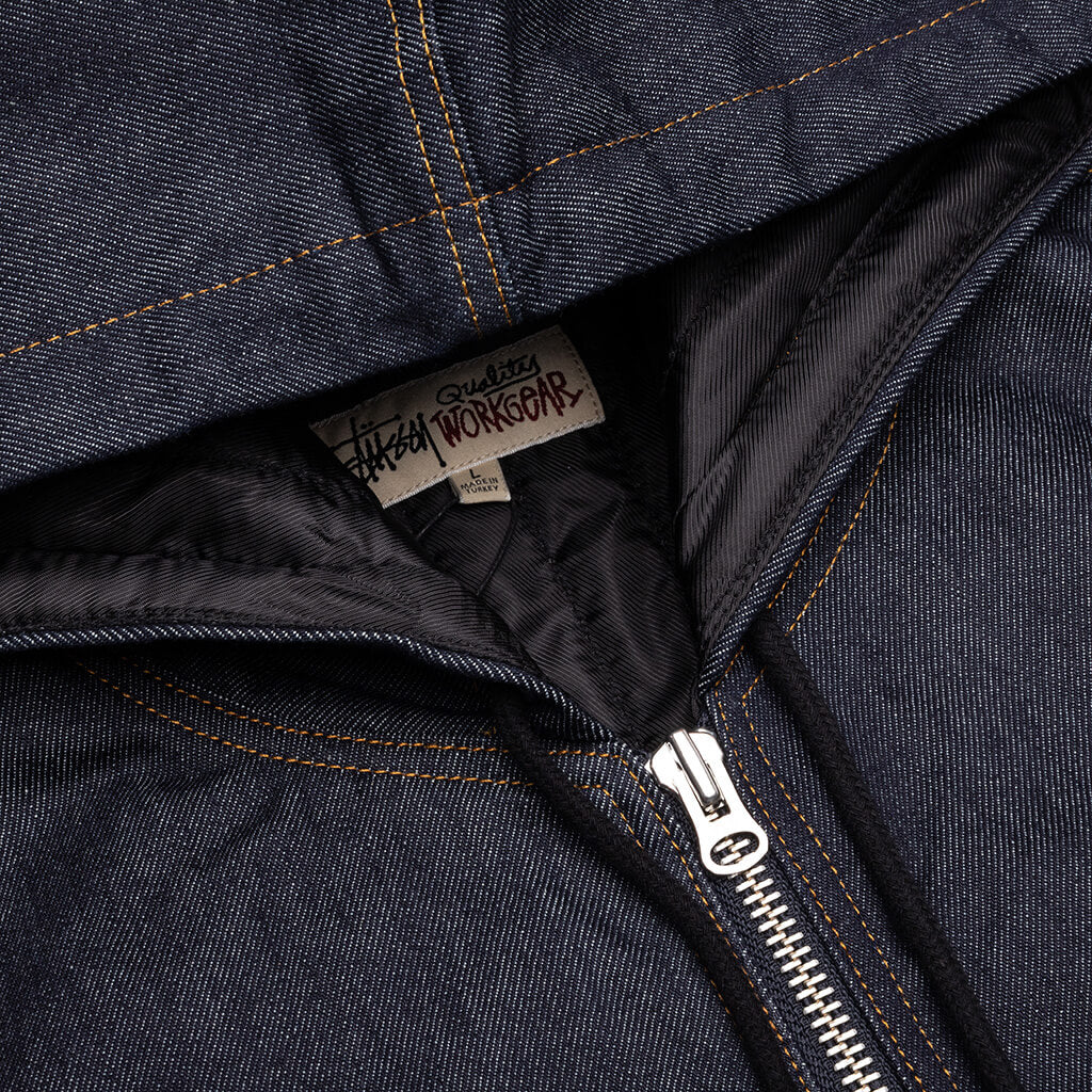 Work Denim Jacket - Raw Indigo – Feature