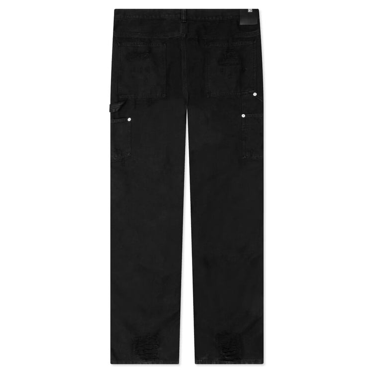 Destroyed Carpenter Pant - Washed Black – Feature