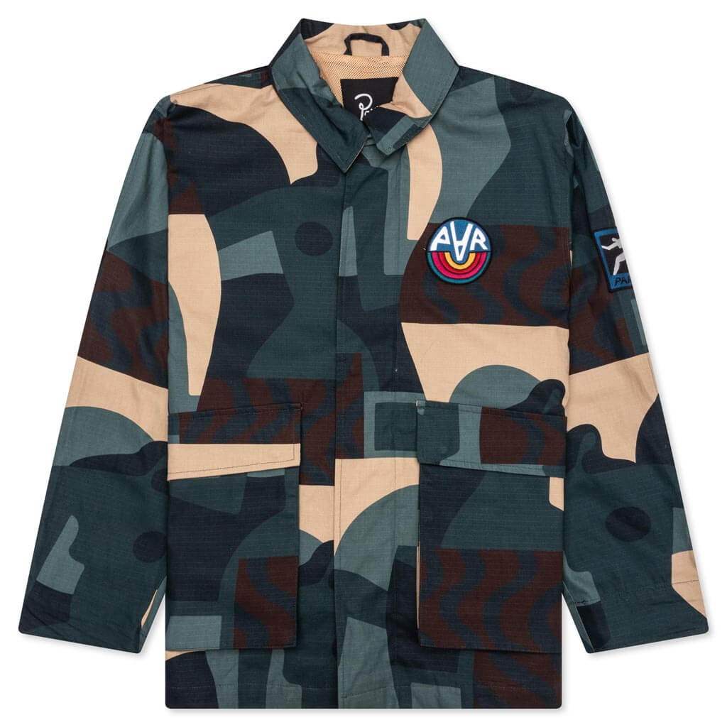Distorted Camo Jacket - Green – Feature