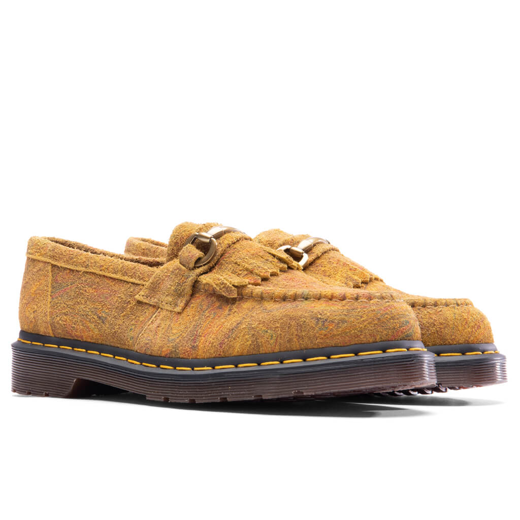 Dr. Marten's Adrian Snaffle Brown Mustard Marbled Hairy Suede - Brown ...