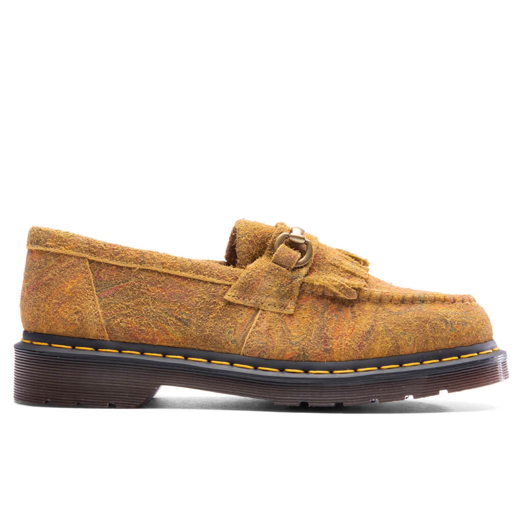Dr. Marten's Adrian Snaffle Brown Mustard Marbled Hairy Suede - Brown ...