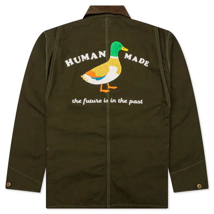 Duck Coverall Jacket - Olive – Feature
