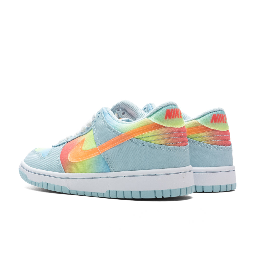 Dunk Low (GS) - Glacier Blue/Total Orange/Light Lemon Twist – Feature