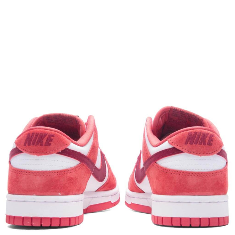 Dunk Low Womens 'Valentines Day' - White/Team Red/Adobe/Dragon Red ...