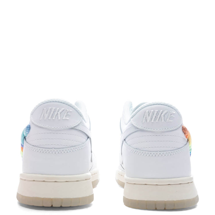 Dunk Low 'Rainbow Swoosh' (GS) - White/Multi/Terra Blush – Feature