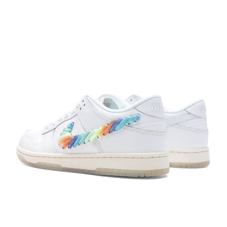 Dunk Low 'Rainbow Swoosh' (GS) - White/Multi/Terra Blush – Feature