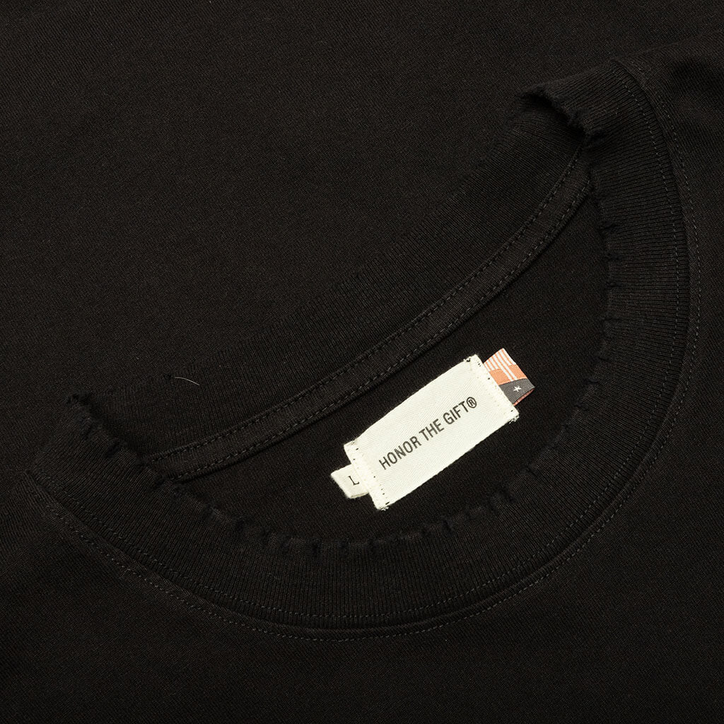 Embroidered Pocket Tee - Black – Feature